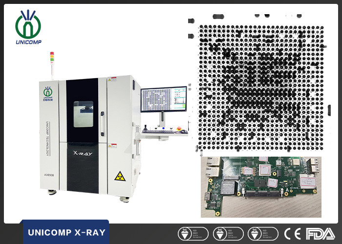 SMT EMS BGA LED CSP QFNのはんだ付けすることのためのUnicomp AX8500 X光線の点検機械